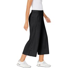 CR&Eacute;ATION L Damen Culotte mit hohen Seitenschlitzen schwarz Gr&ouml;&szlig;e 48