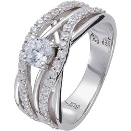 CR&Eacute;ATION L Damen Ring Silber 925 Gr&ouml;&szlig;e 19