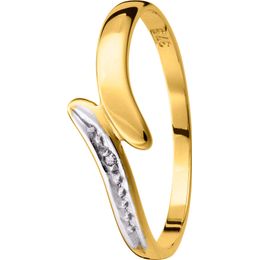 CR&Eacute;ATION L Damen Ring Gelbgold 375 Gr&ouml;&szlig;e 19