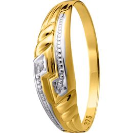 CR&Eacute;ATION L Damen Ring Gelbgold 375 Gr&ouml;&szlig;e 21