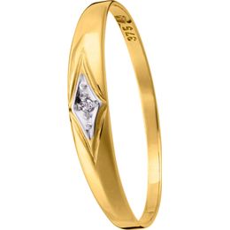 CR&Eacute;ATION L Damen Ring Gelbgold 375 Gr&ouml;&szlig;e 16