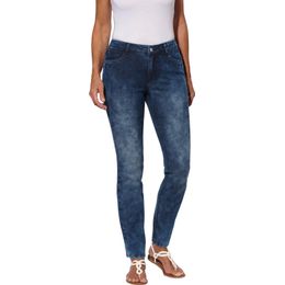 CR&Eacute;ATION L Damen Jeans in Baumwoll-Stretch-Qualit&auml;t darkblue-stone-washed Gr&ouml;&szlig;e 48