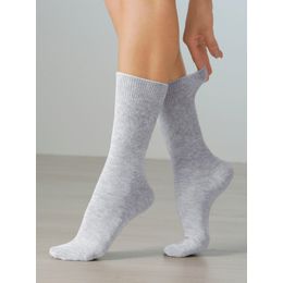 w&auml;schepur sheego Gro&szlig;e Gr&ouml;&szlig;en Socken, grau, Gr&ouml;&szlig;e 43-46 - Damen