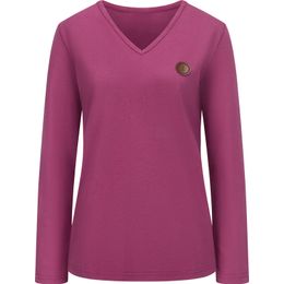CR&Eacute;ATION L Damen Langarmshirt mit V-Ausschnitt erika Gr&ouml;&szlig;e 40
