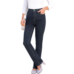 CR&Eacute;ATION L Damen Jeans mit Dehnbund dark blue Gr&ouml;&szlig;e 38