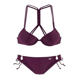 Buffalo Bikinitop mit Hose, 2-tgl. Damen Gr&ouml;&szlig;e M bordeaux