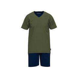 Tom Tailor Pyjama Herren Gr&ouml;&szlig;e XL dunkelblau / khaki
