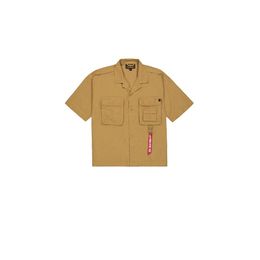 Alpha Industries Button Up Shirt 'Aloha Safari' male Yellow size S