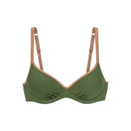 Bruno Banani Bikini-Top Damen Gr&ouml;&szlig;e 80 bronze / oliv