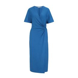 WE Fashion Kleid Damen Gr&ouml;&szlig;e 34 blau Winterkleid
