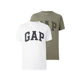 GAP T-Shirt Herren Gr&ouml;&szlig;e L tanne / schwarz / wei&szlig;