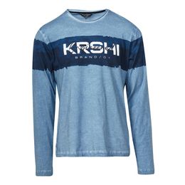 KOROSHI Shirt Damen Gr&ouml;&szlig;e L navy / hellblau / wei&szlig;