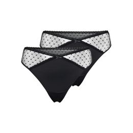 Devoted by Zizzi String Damen Gr&ouml;&szlig;e 7XL schwarz