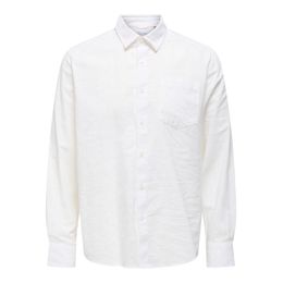 Only & Sons Only & Sons Button Up Shirt 'ONSAiden' male White size XXL