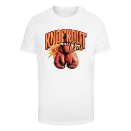 Mister Tee T-Shirt 'Knockout Club' Herren Gr&ouml;&szlig;e S orange / rot / schwarz / wei&szlig;