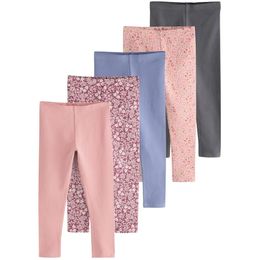 next Leggings M&auml;dchen Gr&ouml;&szlig;e 104 royalblau / anthrazit / altrosa / burgunder