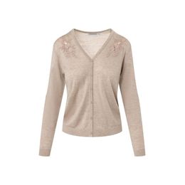 Quiosque Strickjacke Damen Gr&ouml;&szlig;e S beige