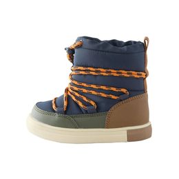 next Snowboots Jungen Gr&ouml;&szlig;e 30.5 navy / braun / gr&uuml;n