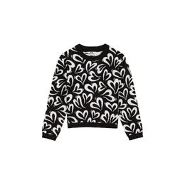 WE Fashion Pullover M&auml;dchen Gr&ouml;&szlig;e 158/164 schwarz / wei&szlig;