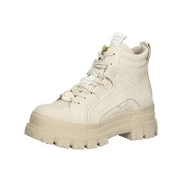 Buffalo Schn&uuml;rstiefelette 'Aspha' Damen Gr&ouml;&szlig;e 35 creme / gelb / wei&szlig; Winterschuhe