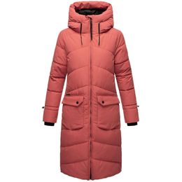 Marikoo Mantel Damen Gr&ouml;&szlig;e XS rosa / schwarz / wei&szlig; Wintermantel