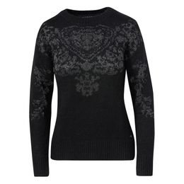 KOROSHI Pullover Damen Gr&ouml;&szlig;e XL schwarz / silber