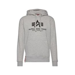 Alpha Industries Sweatshirt Herren Gr&ouml;&szlig;e 5XL graumeliert / schwarz