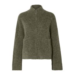Selected Strickjacke 'SLFSia Ras' Damen Gr&ouml;&szlig;e XXL gr&uuml;nmeliert