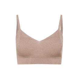 A LOT LESS Top 'Lola' Damen Gr&ouml;&szlig;e XS hellbraun