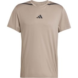 Adidas d4t Funktionsshirt Herren - braun - Gr. M - Polyester