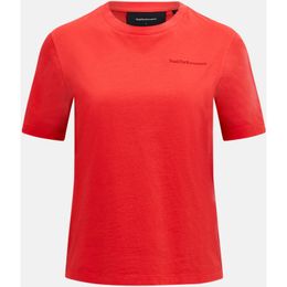 Peak Performance Original T-Shirt Damen - rot - Gr. S - Baumwolle