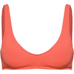 Roxy Lagos Bikini Oberteil - orange - Gr. XS - Polyester/Elastan