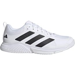 Adidas Court Team 2.0 M Hallenschuhe Herren - wei&szlig; - Gr. 42 - Synthetik