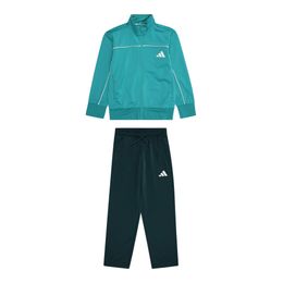 adidas Sportswear Trainingsanzug Jungen Gr&ouml;&szlig;e 128 t&uuml;rkis / petrol