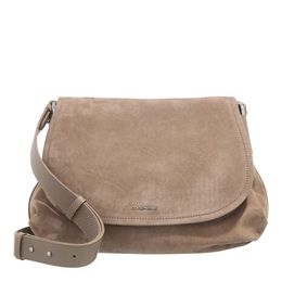 Coccinelle Crossbody Bags - Coccinelle Rebekka Suede - Gr. unisize - in Taupe - f&uuml;r Damen