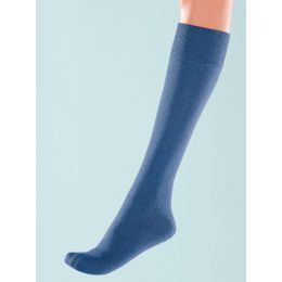 w&auml;schepur w&auml;schepur Damen Kniestr&uuml;mpfe, blau, Gr&ouml;&szlig;e 35-38