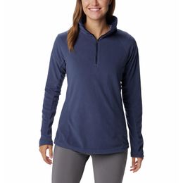 Fleeceshirt Columbia "GLACIAL IV 1/2 ZIP", Damen, Gr. S (34/36), lila (nocturnal), Fleece, Obermaterial: 100% Polyester, unifarben, normal, hoch geschlossener Ausschnitt, Raglan&auml;rmel abgesteppt, Shirts, Leichtes Material