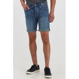 Jeansshorts Blend "BHMartels", Herren, Gr. M, US-Gr&ouml;&szlig;en, denim light blau, Web, 98% Baumwolle, 2% Elasthan, unifarben, Basic, regular fit kurz, Jeans Jeansshorts, Stilvolle 5-Pocket-Jeansshorts mit Used Look Effekt