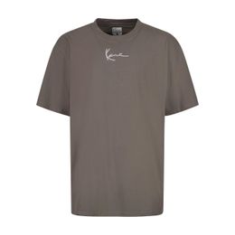 T-Shirt Karl Kani "Karl Kani Karl Kani Small Signature Essential Tee", Damen, Gr. S, anthrazit, 100% Baumwolle, bedruckt, normal, Rundhals, Shirts T-Shirt