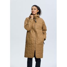 Outdoorjacke Icepeak "Icepeak Mantel Aalea", Damen, Gr. 38, braun, 100% Polyamid, Jacken Outdoorjacke