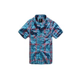Langarmhemd Brandit "Brandit Herren Roadstar Shirt", Herren, Gr. L, US-Gr&ouml;&szlig;en, rot, blau, 100% Baumwolle, unifarben, normal, Hemden