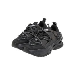 Trainingsschuh Buffalo "Buffalo Damen Buffalo Triplet Lace Sneaker Low", Damen, Gr. 40, schwarz, Schuhe