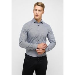 Eterna Herren Langarmhemd "SLIM FIT"silber, Gr. 38, 100% Baumwolle, Hemden, NON IRON (b&uuml;gelfrei)