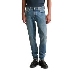 Marc O'Polo Herren 5-Pocket-Jeans "aus Bio-Baumwoll-Mix"dunkelblau, Gr. 32, MARC O'POLO DENIM, unifarben, Obermaterial: 99% Baumwolle, 1% Elasthan, Jeans