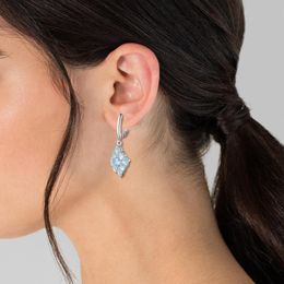 Rafaela Donata Damen Paar Ohrh&auml;nger "Set: K92", 37,8mmsilber, blau, Ohrringe, aus Sterling Silber