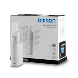 Omron Inhalationsger&auml;t "MicroAIR U100 tragbar, leise & effizient, f&uuml;r zu Hause & unterwegs", wei&szlig;, B:3,8cm H:10,4cm T:5,1cm, Inhalationsger&auml;te,