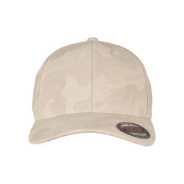 Flexfit Damen Flex Cap "Flexfit Unisex Flexfit Light Camo"beige camo, Gr. S, 98% Baumwolle, 2% Elasthan, Caps