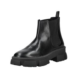 Stiefelette Steve Madden "Steve Madden Stiefelette Leder/Textil", Herren, Gr. 43, schwarz, Leder, Textil, Schuhe Stiefelette