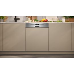 Neff teilintegrierbarer Geschirrsp&uuml;ler "S145ECS15E", B:60cm H:82cm T:57cm, silber, Geschirrsp&uuml;ler, mit Rack Matic