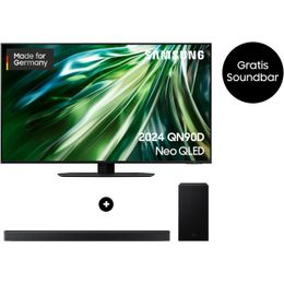 Samsung QLED Mini LED-Fernseher "GQ50QN90DAT", 50,0 &prime;&prime;titanschwarz, schwarz, Fernseher, + HW-B760GF